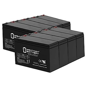 Mighty Max Battery 12V 8Ah UPS Battery Replacement for APC Back-UPS ES BE550G - 8 Pack