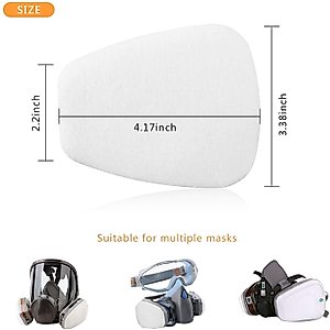 5N11 Particulate Filter Compatible with 5P71, Installed on 501 Filter Retainer Replacement for 6200 6001 6800 7000 (10PCS)