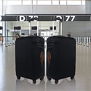 Explore Land Travel Luggage Cover Suitcase Protector Fits 18-32 Inch Luggage (Black, L(27-30 inch Luggage))