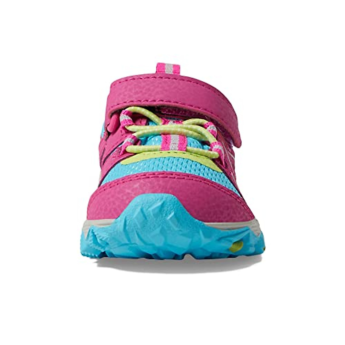 Merrell Trail Quest Jr Hiking Shoe, Berry/Lime/Turquoise, 7.5 US Unisex Little Kid