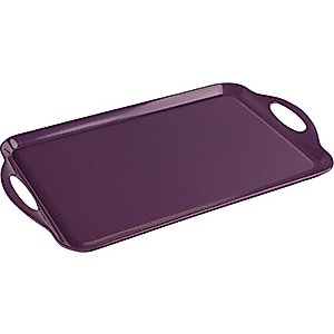 Calypso Basics by Reston Lloyd Melamine Rectangular Tray, Plum