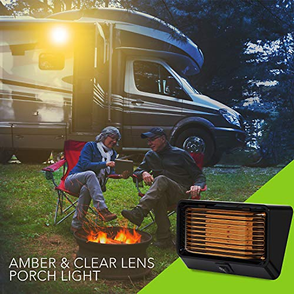 Leisure LED 2 Pack RV Exterior Porch Utility Light with Switch 12v 280 ...