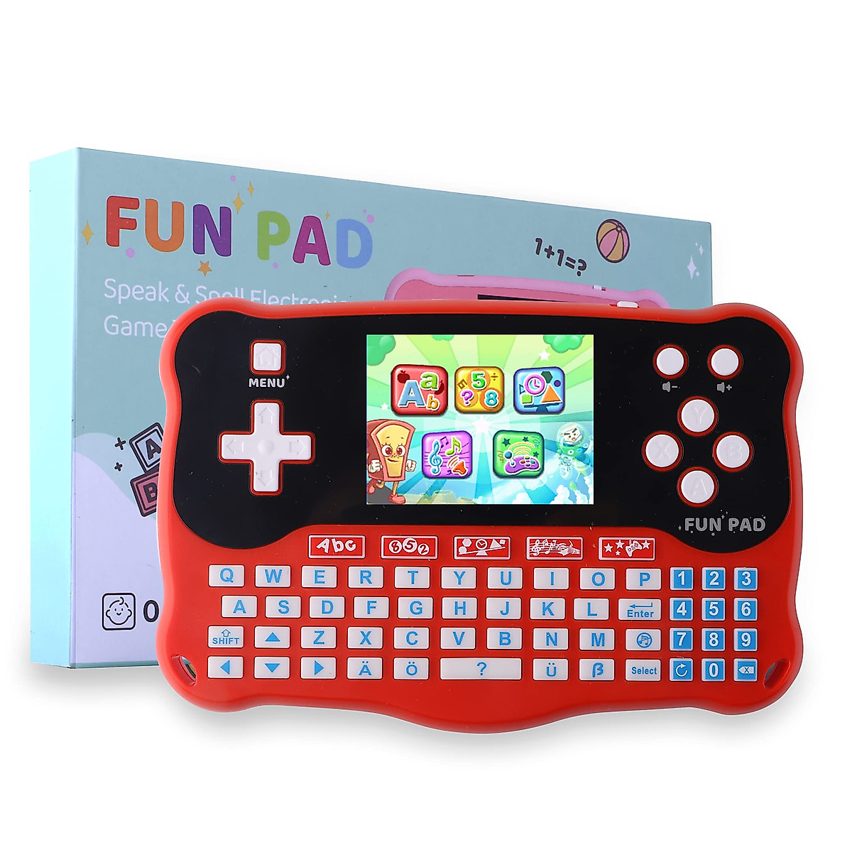 Kids Tablet/Baby Learning Pad with 102 Activities/Toddler Tablet with ABC/Words/Music/Math Interactive Educational Electronic Toys Gifts Handheld Game for Preschool Boys Girls Ages 3-12