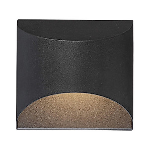 Possini Euro Design Ratner Modern Outdoor Wall Light Fixture Black LED Downlight Dark Sky 5 1/2" for Exterior Barn Deck House Porch Yard Patio Outside Garage Front Door Garden Home Roof Lawn