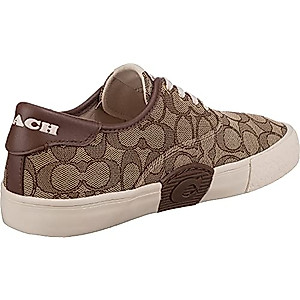 COACH Citysole Skate Sneakers for Women - Traditional Lace Closure with Cushioned Insole, Sleek and Fashionable Sneakers Khaki Jacquard 9.5 B - Medium