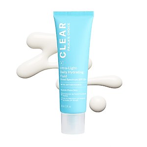 Paula's Choice CLEAR Ultra-Light Hydrating Oil Free Moisturizer SPF 30, UVA UVB Protection, Pore Minimizer Sunscreen for Face, 2 Ounce