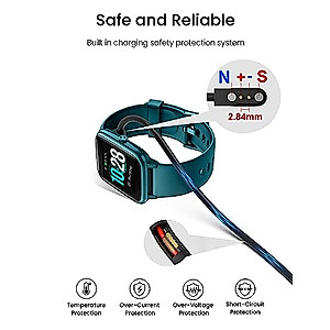 Sinoacc Smart Watch Charger for Skg Letsfit Cubitt Yamay Willful Fitpolo Tozo Wyze Umidigi Blackview 3.3Ft USB Magnetic Charging Cable Cord for Umidigi Uwatch 3S 3 2 2S Urun Smartwatch