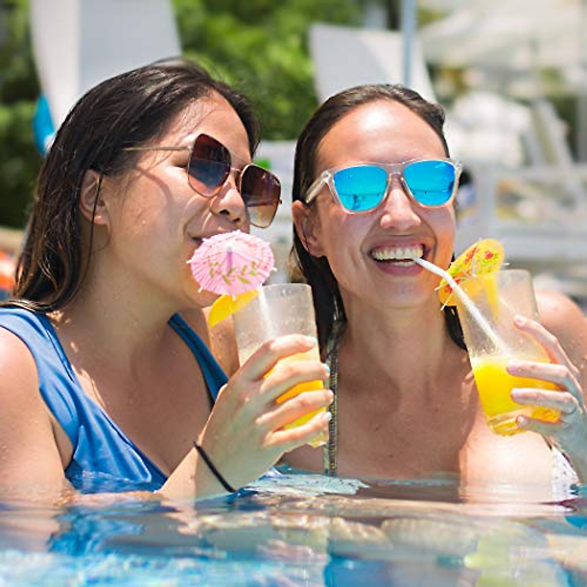 Prextex Drink Umbrella Cocktail Picks - Bulk Pack of 220 Assorted Tropical Decor Party Picks with Parasol | Cocktail Umbrellas for Drinks, Tiki Bars, Picnics, Cake Toppers