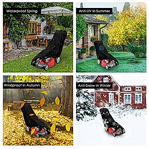 Lawn Mower Cover Waterproof Heavy Duty Push Mower Covers,UV Protection Universal Fit with Drawstring & Cover Storage Bag