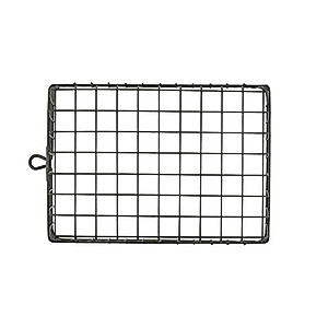 Spectrum Wire Small Basket with Label Plate (Industrial Gray) - Storage Bin & Décor for Bathroom, Closet, Pantry, Under Sink, Toy, Shelf, Kitchen, & Nursery Organization