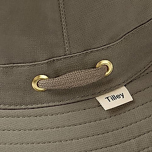 Tilley Womens T5mo Organic Airflo Sun Hat, Olive, 7 5/8 US