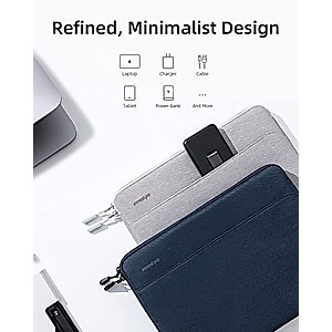 INNOSTYLE 14 Inch Laptop Sleeve Case, 360-degree Protective Laptop Sleeve with Front Pocket Shockproof Water-Resistant Carrying Bag for 14 Inch MacBook, HP, Dell, Lenovo, Asus Notebook Ultrabook