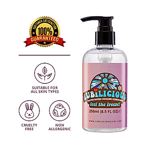 Lubilicious Cooling Personal Lubricant Water Based Lube - Water Based Lube for Couples - Tingle Lube for Sex Her - Cooling Lube for Sex Him and Her - Sex Lubricant for Women Pleasure 8.5 oz