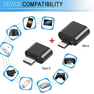 leizhan USB C Thumb Drive 64GB, Type C USB Memory Stick for Samsung Galaxy S10,S9, Note 9, S8, S8 Plus,Google Pixel XL, with USB OTG Adapter Micro and Type-C USB to USB Converter