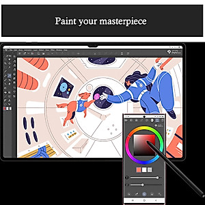 Galaxy Tab S8, S8plus, S8 Ultra Stylus Pen Replacement for Samsung Galaxy Tab S8, S8plus, S8 Ultra+ Tips/Nibs (Without Bluetooth)/Black