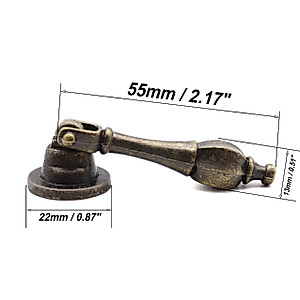 binifiMux 5-Pack Antique Vintage Pulls with Pendant for Dresser Drawer Cabniet