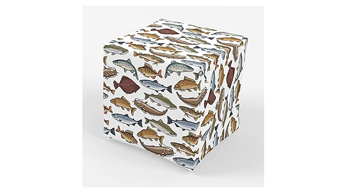 Stesha Party Fish Wrapping Paper 3 Sheets for Gift Wrapping