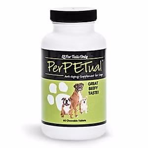 Youngevity Perpetual™ - Maximum Strength Anti-Aging Dog Bone & Joint Support - with Glucosamine, Choline, MSM, Milk Thistle, Calcium, Turmeric & More - 60 Chewable Tablets