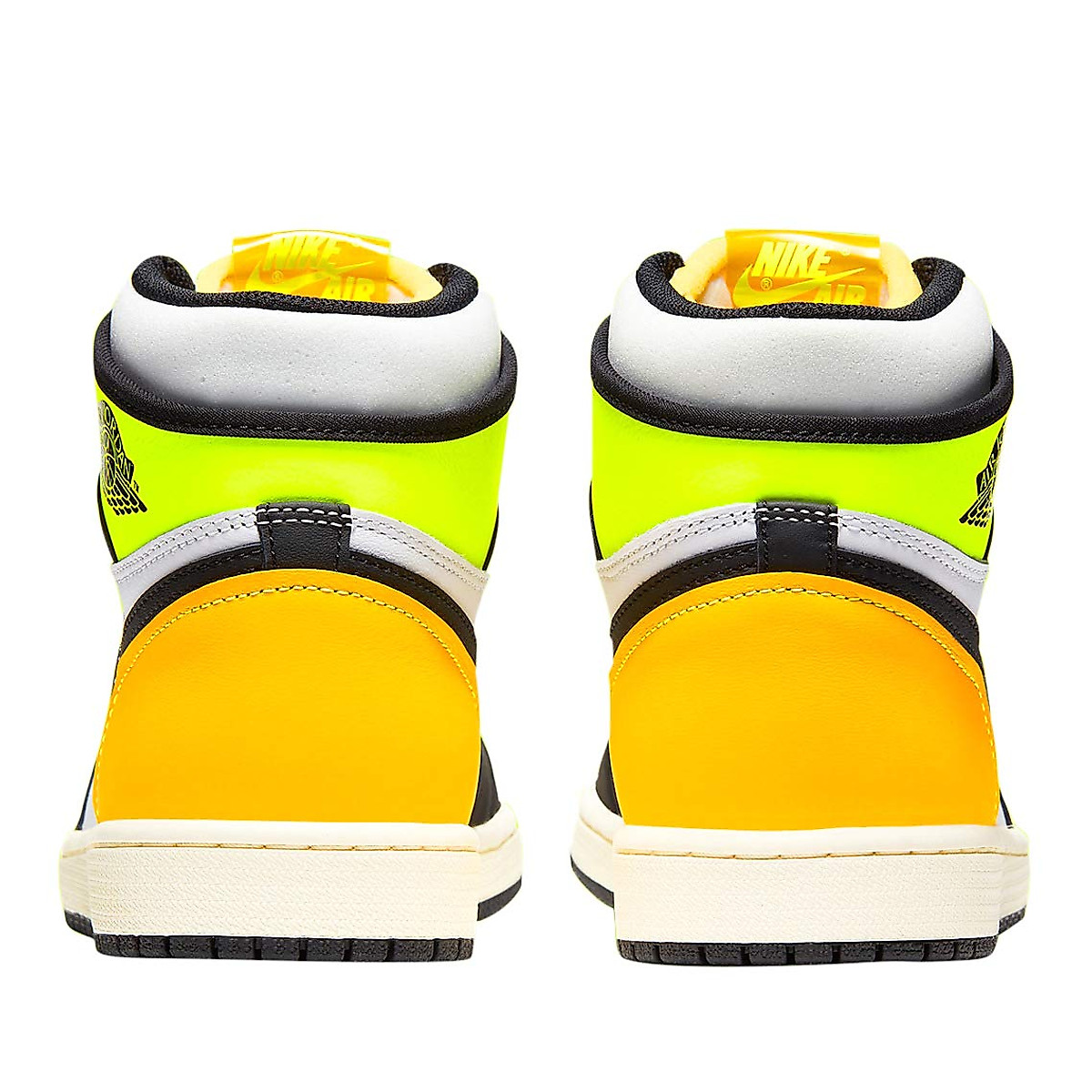 Jordan Men's 1 Retro High OG Volt Gold White/Black-Volt (555088 118) - 9