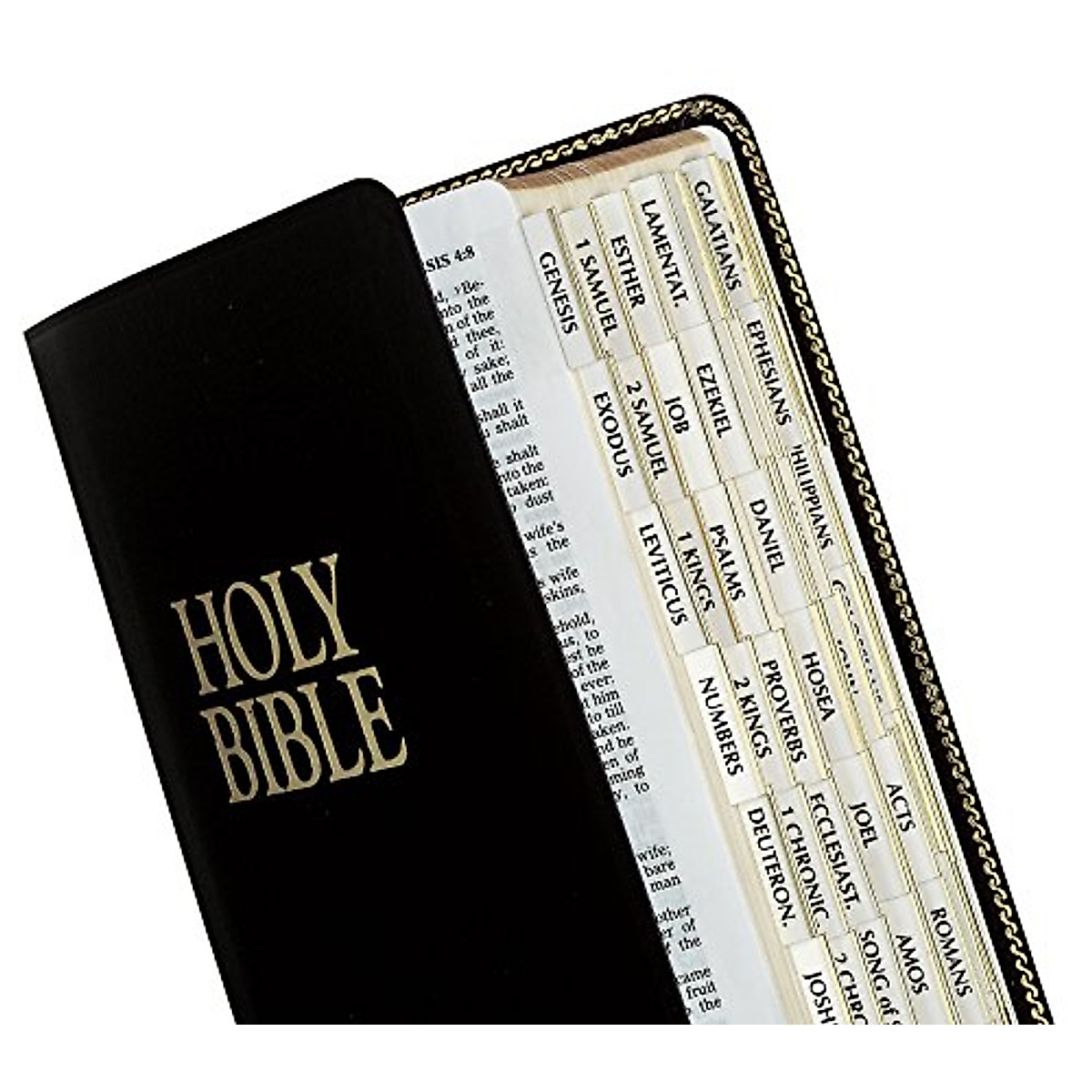 Tabbies Catholic Gold-Edged Bible Indexing Tabs, Old & New Testament Plus Catholic Books, 90 Tabs Including 71 Books & 19 Reference Tabs (58330)