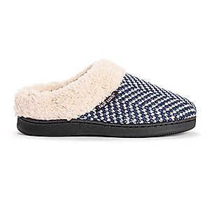 MUK LUKS Women's Suzanne Clog Slippers, Liberty Blue, 9-10