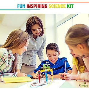 DIY Robotic Science Kits for Kids Age 8-12 6-8, STEM Projects for Kids Ages 8-12, Building Robot Kit Experiments, Educational Toys for Ages 8-13, Gifts for Boys & Girls Age 6 7 8 9 10 11 12 Years Old