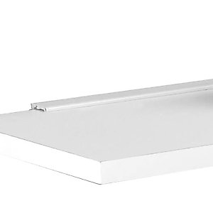 Knape & Vogt John Sterling 0117-48WT 48-Inch Shelf Ledge for 5/8-Inch Shelves, White