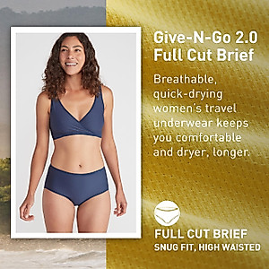 ExOfficio Women's Give-N-Go 2.0 Full Cut Brief, Ink, X-Large