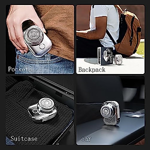 Men's Mini Electric Razor COSANO Portable Electric Shaver IPX7 Waterproof, USB Rechargeable, Cordless Electric Razor for Home,Car,Travel，Woman. (Blue)