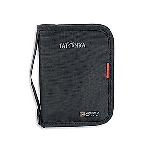 Tatonka RFID B Geldaufbewahrung Travel Zip, 17 x 12 x 3 CM Black black Size:17 x 12 x 3 cm