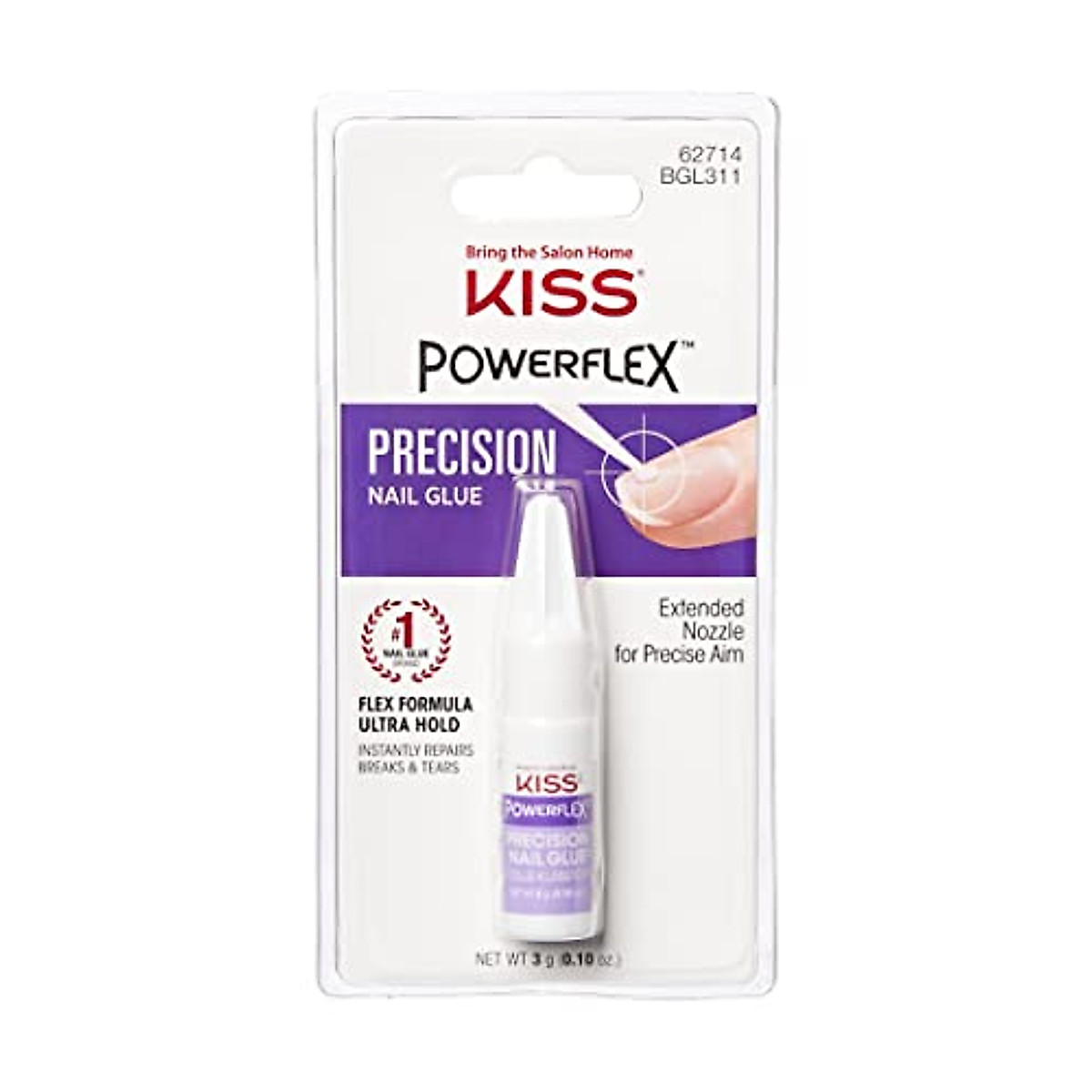 Kiss Powerflex-Precision Glue, 0.11 Fluid Ounce