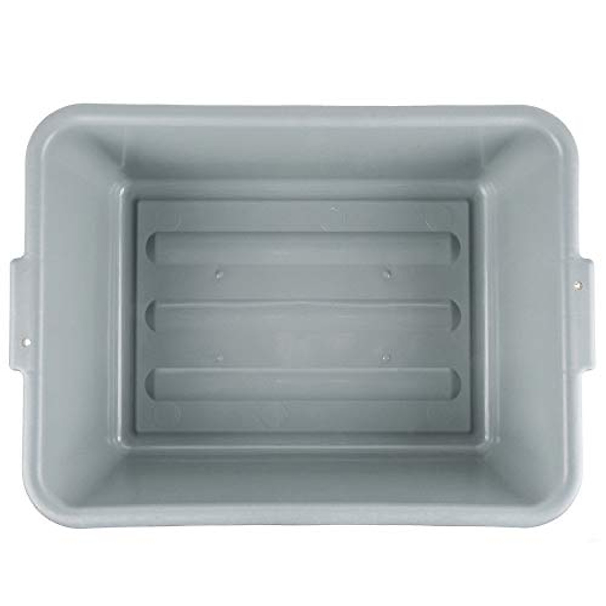 Thaweesuk Shop New 12 Pack 20" x 15" x 7" Gray Polypropylene Plastic Bus Dish Restaurant Tub w/Lid of Set