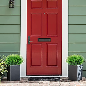 AGEOMET 6 Bundles Fake Plants Outdoor, Artificial Fake Grass Plants Flowers, UV Resistant Fake Bushes Plastic Artificial Greenery Shrubs, Faux Greenery for House Garden Patio Front Porch Indoor Decor