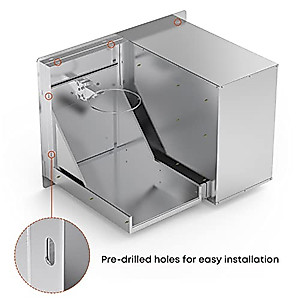 Stanbroil Outdoor Kitchen Stainless Steel Combo Propane Tank Tray with Trash Bag Ring & Triple Drawer, 30-Inch