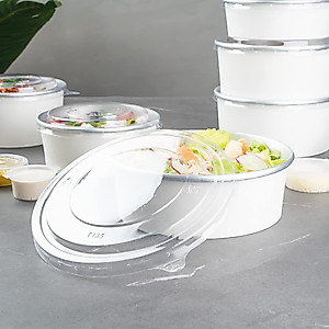 Restaurantware LIDS ONLY: Foil Lux Lids For 45 OZ Take Out Containers 200 Lift Tab Lids For Food Containers - Disposable Clear Plastic Food Container Lids Containers Sold Separately