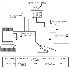 IZTOSS 750GPH Bilge Pump 12V Submersible Marine Electric Bilge Water Pump for Boat Caravan RV Non-Automatic