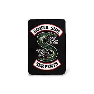 JUST FUNKY Riverdale Southside Serpents Fleece Throw Blanket | Official Riverdale Series Collectible Blanket | Measures 60 x 45 Inches