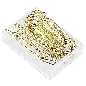 Bookmark Paper Clips, 12Pcs Gold Electroplating Metal Bookmark Clips, Arrow Shaped Funny Stationery Marking Clips for File Clips Bookmarks Photo Letter Holders Use