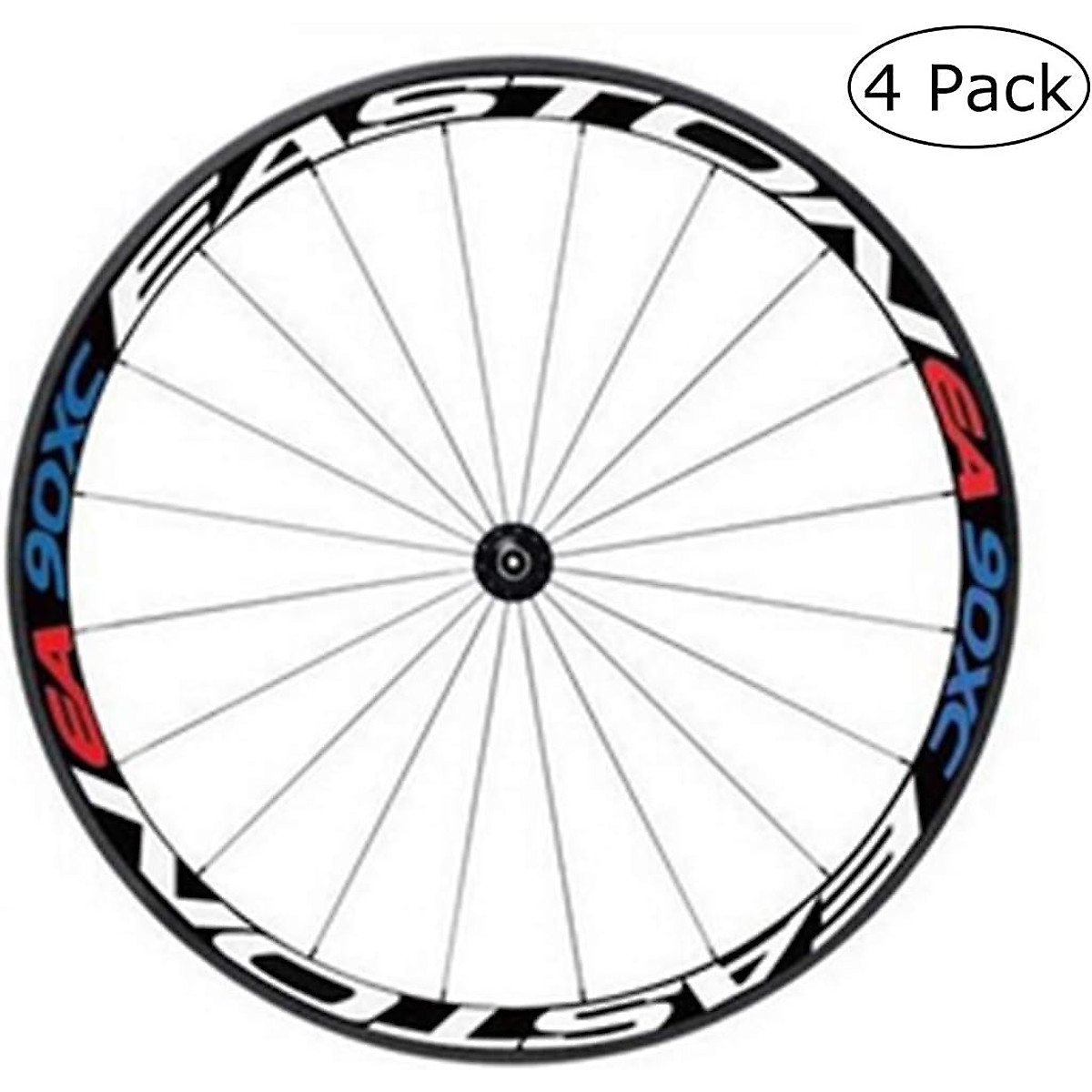 HMANE 4Pcs Bike Stickers Bicycle Wheel Rims Light Safety Reflective Stickers Decal