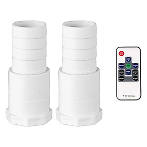 Happybuy Fountain Spillway 23.6x3.2x8.1 Inch, Pool Waterfall Fountain 17 Colors Led, Pool Water Fall Kit with Remote, Pool Spillway Solid Acrylic Pool Waterfall for Garden Pond, Swimming Pool, Square