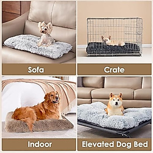 Dog Bed for Crate Dog Beds for Large Dogs Friday Black Deals Today Dog Mat for Crate with Anti-Slip Bottom Anti-Anxiety Warming Comfy Dog Bed Calming Dog Beds(40 in)