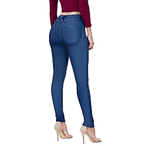 Women's Extreme Butt Lift Stretch Denim Jeans P46862SK Dark WASH 11