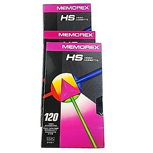 3 Pack HS T-120 Minute Video Tape