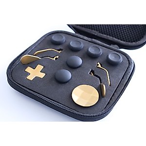 Snakebyte Elite Kit, For Xbox Elite Controller Series 1 Accessories, Xbox Gaming Accessories, XBOX One Elite Controller Accessory Kit, 6 different Metal Analog Sticks, 4 Paddles and 2 D-Pads, Xbox One, Gold