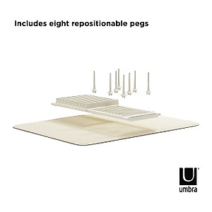 Umbra UDry Peg Drying Rack with Mat
