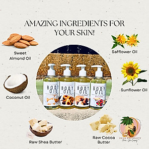 Vanilla Body Oil. After Shower Oil. Skin Hydrating Oil. Body Oil Scented. Body Oils For Women Dry Skin.(Vanilla Buttercream)