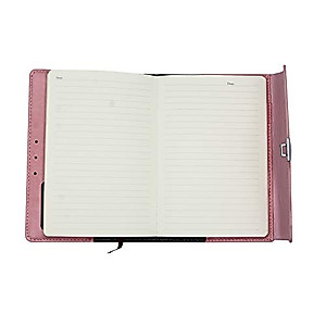 A5 PU Leather Cover Notebook with Combination Lock Diary Journal Travel Solid Color Digital Password Writing Book Notepad, 240 Pages,Lined Paper