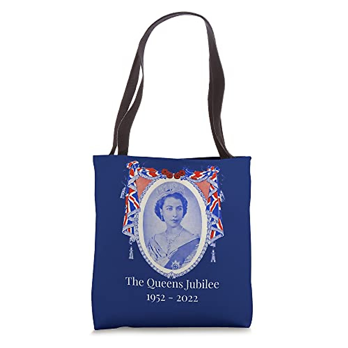 The Queen's Jubilee 1952 2022 Vintage Elizabeth II Artwork Tote Bag