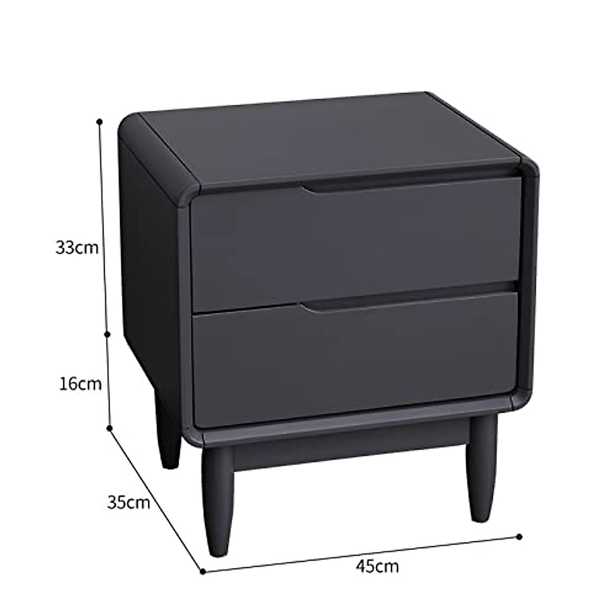 YUZZI Bedroom Table Bedside Cabinet Bedroom Cabinet Modern Storage Cabinet Bedroom Dresser Bedside Table for Bedroom Nightstands (Color : Grey)