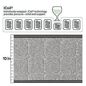 ZINUS 10 Inch Comfort Support Cooling Gel Hybrid Mattress / Tight Top Innerspring Mattress / Motion Isolating Pocket Springs / Mattress-in-a-Box, Twin